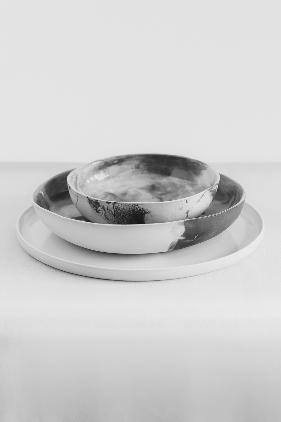 Set of 1 Big Dinner Plate + 1 Pasta Bowl + 1 Soup Bowl (made-to-order ...